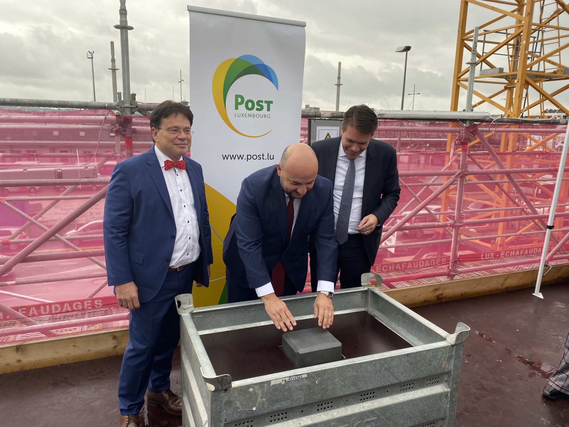 Pose de la première pierre du nouveau siège de POST Luxembourg – FEDIL